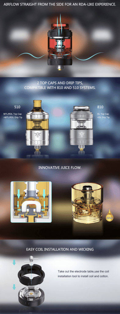 Vandy Vape Requiem RTA by El Mono Vapeador Silver - VaperBG.com