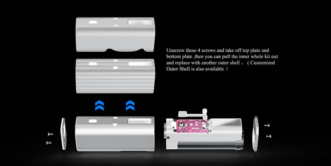 Ambition Mods Onebar Replacement Outer Shell Case Black Type A ...
