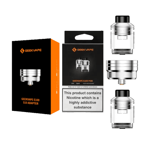 Geekvape 2x E100 Pods + 510 Adapter Tank Kit Silver | VaperBG.com